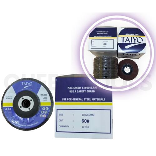 Jual Amplas Susun Flap Disc Taiyo 4" 4 Inch Original - A40 - Jakarta ...