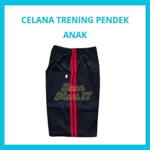 Jual CELANA TRAINING PENDEK ANAK SEKOLAH PAUD/TK/SD - hitam-merah, M - Kota Surabaya ...