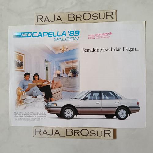 Jual Poster brosur katalog flyer jadul lawas Mazda 626 Capella Saloon ...