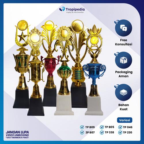 Jual Piala Custom Nama Logo Gambar Plastik Gold Figur Trophy Hadiah ...