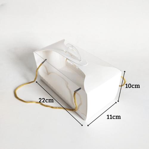 Jual Kotak Mika Makanan Box Hampers Packaging Brownies Cupcake 11x22x10 ...