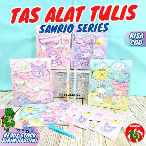 Jual Tas Jinjing 1 set ATK Sanrio/ Alat Tulis Sanrio 1 set/ Atk Sanlio ...