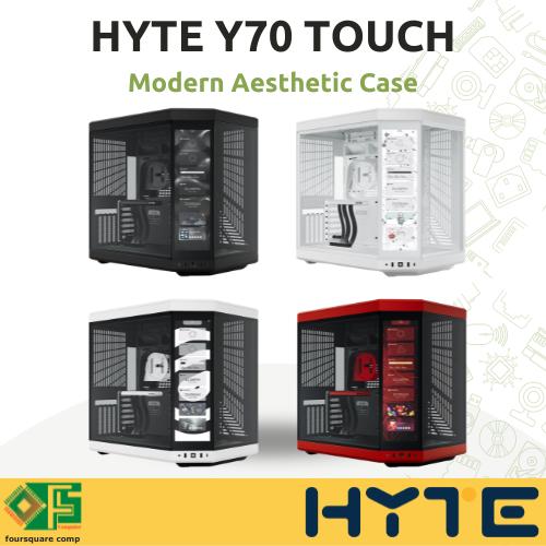 Jual Hyte Y70 Touch Modern Aesthetic Case PC Casing Premium Black White ...