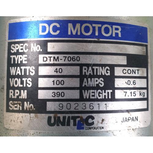 Jual DC MOTOR UNITEC DTM-7060 - Kota Bekasi - faraztec | Tokopedia