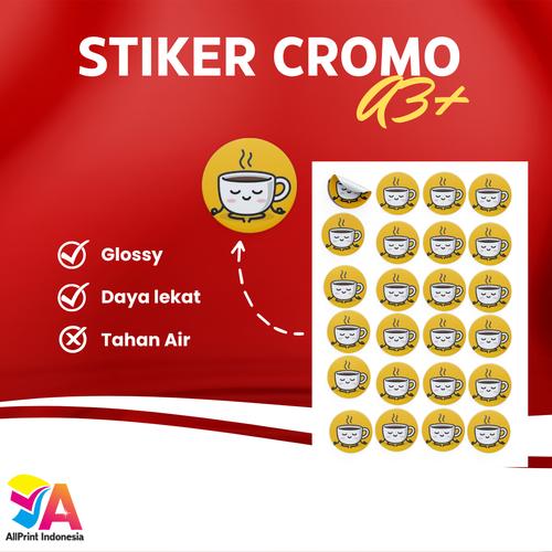 Jual STIKER CHROMO Cetak Stiker Label A3+/ Stiker Custom - Kab ...