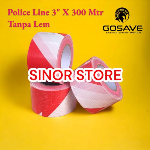 Jual Police Line MERAH PUTIH Safety Line Baricade Tape 3 Inch 300M ...