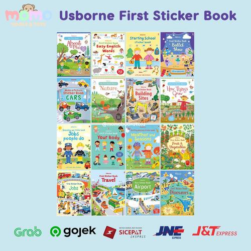 Jual (Pt 2) Usborne First Sticker Book Anak Buku Stiker Aktivitas Anak ...