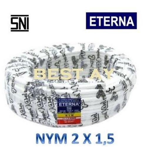 Jual Kabel Listrik Tunggal Kawat ETERNA NYM 2X1.5 2x1,5 ORIGINAL SNI - Jakarta Utara - SAMI ...