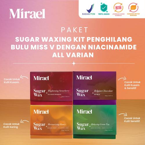 Jual MIRAEL Sugar Waxing Kit Dengan Niacinamide Penghilang Bulu Ketiak - Green Tea 250gr ...