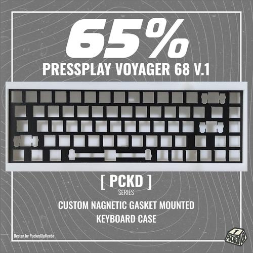 Jual PressPlay Voyager V1 Custom Acrylic Gasket Mount Case - PCKD65 ...