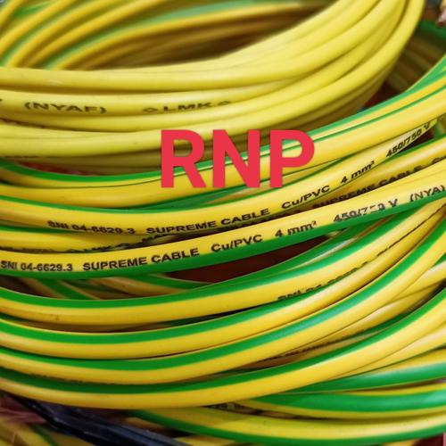 Jual kabel NYA 4mm kabel 1x4mm meteran merk 4 besar - Kuning Hijau ...