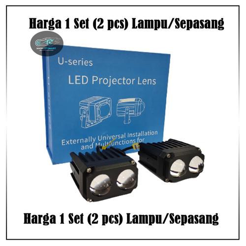 Jual Lampu Projie LED Lampu Tembak Dual Mini Projie U Series Dua Warna ...