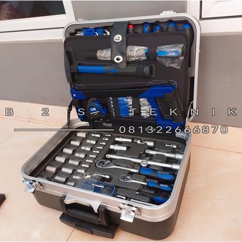Jual Tool Kit Set SANDS 132 PCS Kunci Tool Set Trolley Box ABS ...