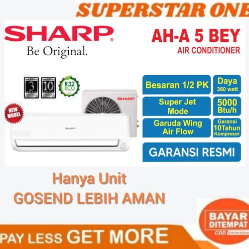 Jual Sharp AC AH-A5BEY air conditioner 1/2 PK Pendingin ruangan - Kab. Serang - superstar one ...