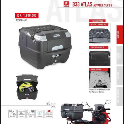 Jual Box GIVI B33 Atlas ADV - Jakarta Timur - IHSAN MOTOSHOP | Tokopedia