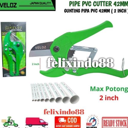 Jual GUNTING PIPA PVC 2 INCH VELOZ PIPE CUTTER 42MM ALAT POTONG PARALON - Jakarta Pusat ...