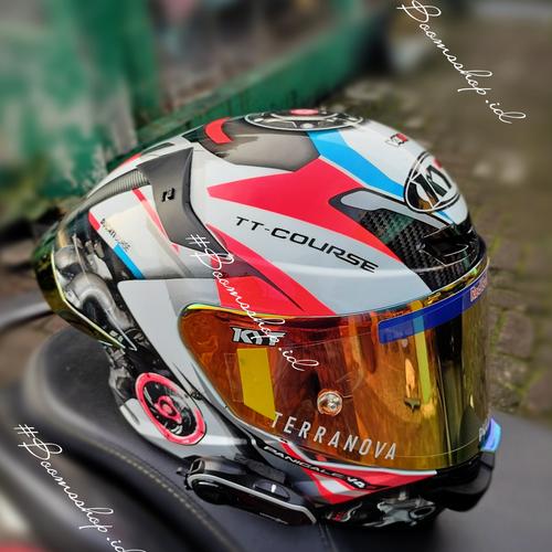 Jual helm kyt tt course repaint livery vanigale - Putih, XL - Kab ...