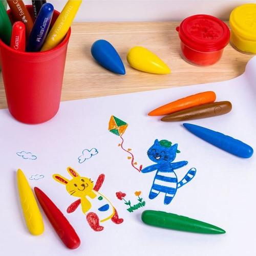 Jual KRAYON ANAK FABER CASTELL | EASY GRIP/ GRASP - FINGER/ BULB ...