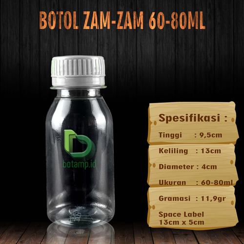 Jual Botol Zam Zam 60ml / Botol Plastik Zamzam / Botol Plastik 60 ml ...