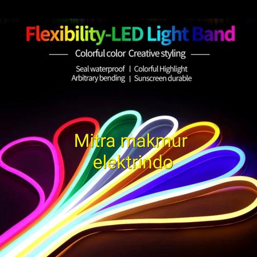 Jual lampu huruf neonflex led 12v dc / lampu neon flex led 12v selang ...