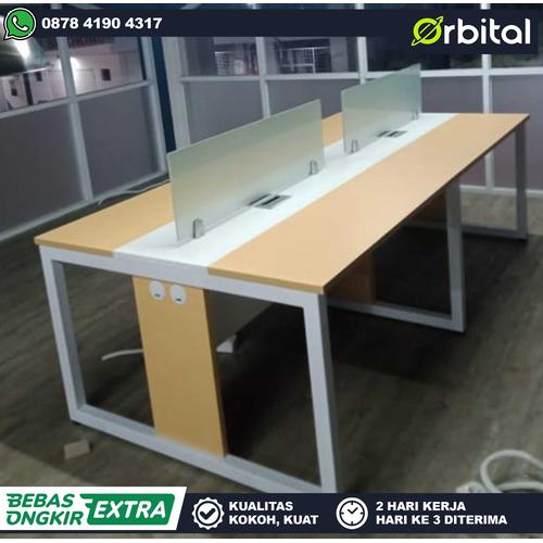 Jual Meja Kantor - Meja Kerja 4 Orang 240 x 120 x 75 cm - Workstation ...