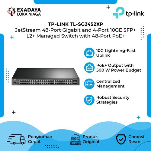 Jual TP-Link TL-SG3452XP JetStream 48 Port Gigabit PoE+ 4x 10GE SFP+ Switch - Jakarta Pusat ...