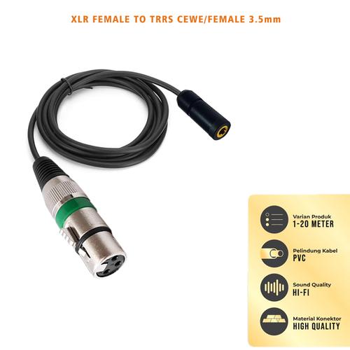 Jual Kabel Audio/Kabel Extension Mini TRRS Cewe 3.5 To XLR Female ...