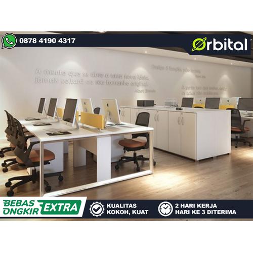 Jual Workstations Tables 6 seater - Meja Kerja 6 staff 360 x 120 x 75 ...