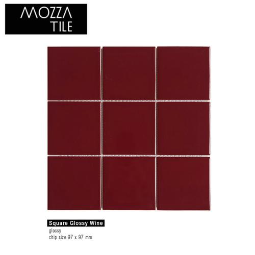 Jual Mosaic Mozaic MOZZA TILE Square Glossy Wine - Jakarta Utara ...