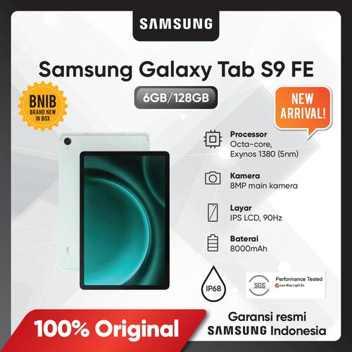 Jual Samsung Galaxy Tab S9 FE ( 6GB / 128GB ) - Silver - Green - Kota ...
