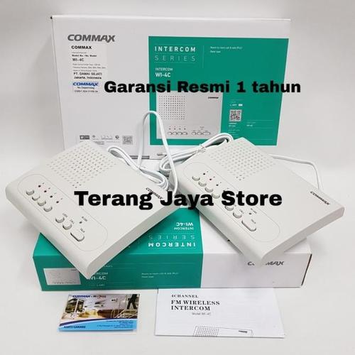Jual ORIGINAL Intercom Commax WI-4C Wireless (2 Unit) (100% Asli ...