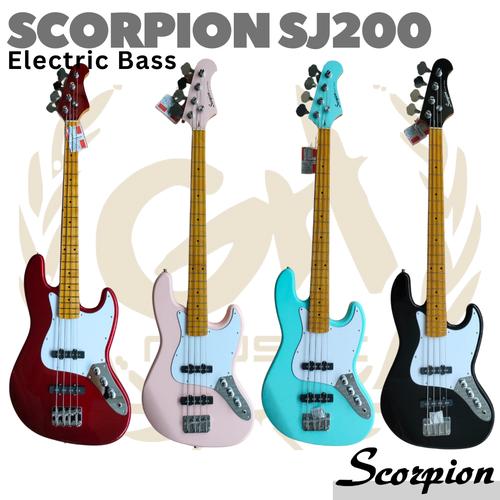 Promo SCORPION SJ200 Electric Bass Guitar | Gitar Listrik Elektrik Jazz ...