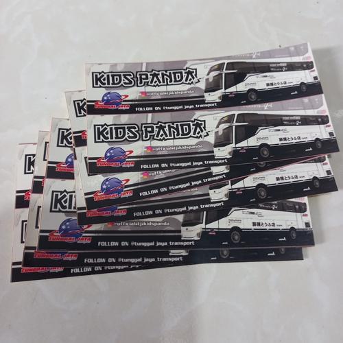 Jual 5 pasang stiker bus sticker bis kids panda jb5 jetbus 5 memanjang ...