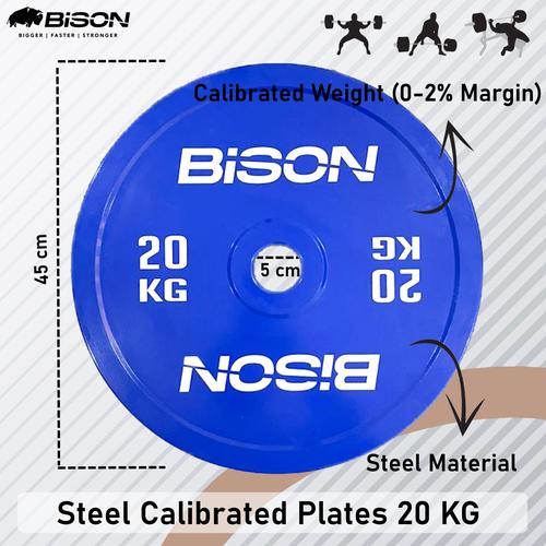Jual Bison 20 Kg Steel Calibrated Plates Competition Plate - Jakarta ...