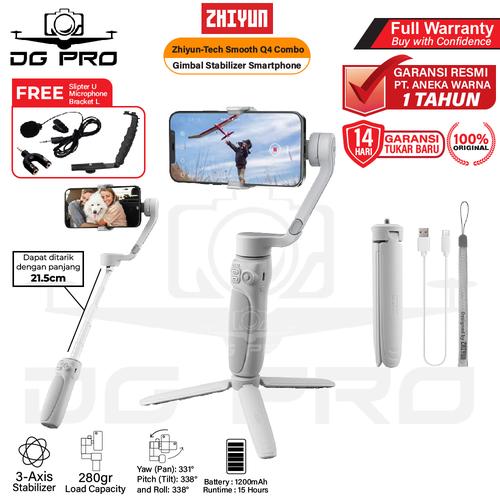 Jual Zhiyun-Tech Smooth Q4 Basic Smartphone Gimbal Stabilizer HP - Q 4 - PAKET BONUS - Jakarta ...