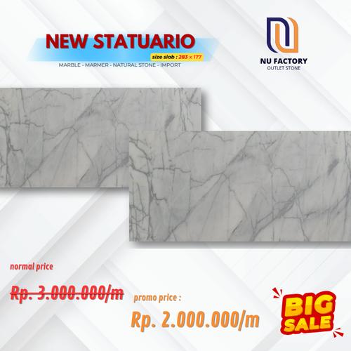 Jual Marmer New Statuario Marmer Import Promo - Jakarta Barat - Nufactory Outlet Stone | Tokopedia
