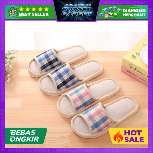 Jual Sandal Selop Kain Indoor Sendal Kamar / Rumah Size 40/41 - Jakarta ...