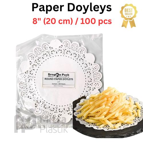 Jual (isi 100 pcs) Paper Doyleys 8" Inch Kertas Doilies 20 cm Alas Kue - Kab. Bandung - Mitra ...