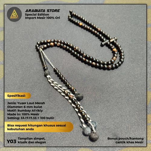 Jual Tasbih Yuser Yusr Laut Merah Mesir Setting Hitungan 99 - 10 mm ...