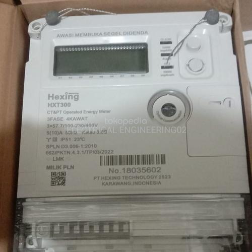 Jual KWH METER HEXING HXT300 5(10)A 3PHASE 4kawat 3x57.7 / 100-230 400V ...