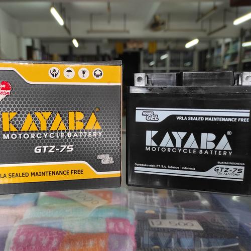Jual Aki kAYABA Gtz7s 12v 7a full kering gel untuk VARIO 125,150 ...