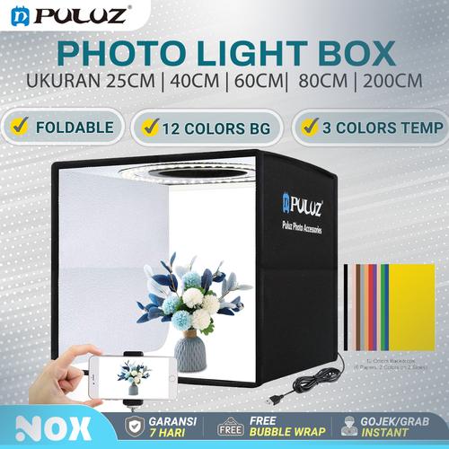 Jual Puluz photography studio light box 20/ 40/ 60/ 80 cm kotak ...