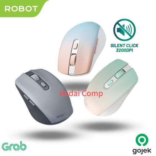 Jual Robot M370 Mouse Wireless 2.4GHz Silent Optical 3200DPI - Kota ...