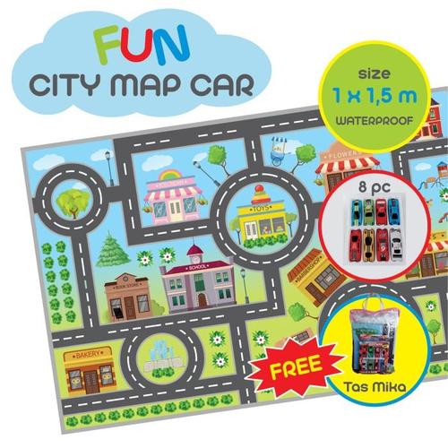 Jual CITY MAP CAR MAINAN KARPET PLAYMAT PETA MOBIL MOBILAN ANAK MAINAN ...