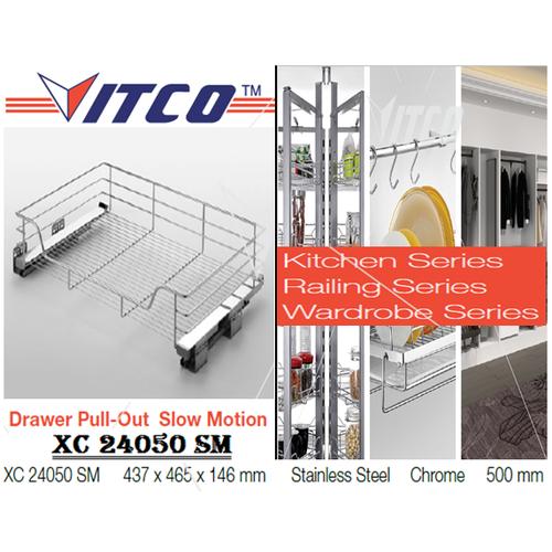 Jual Vitco XC 24050 SM Drawer Pull Out Slow Motion 500 mm - Rak Dapur ...