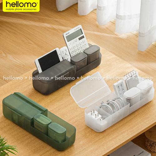 Jual Kotak Tempat Penyimpanan Charger Hp Kabel Box Organizer Phone ...