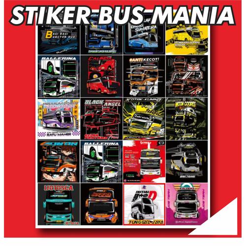 Jual stiker bis mania bus kids panda basuri telolet - kotak 8 - Kota ...