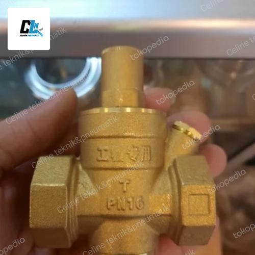 Jual PRV PRESSURE REDUCING VALVE KUNINGAN DRAT 1" INCH / PRV CHROME ...
