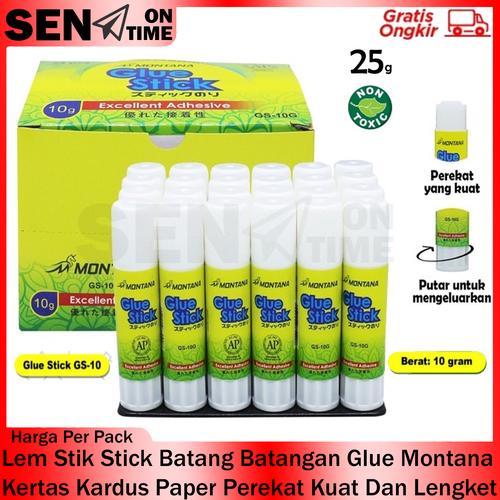 Jual Glue Stick Montana Lem Lim Batangan Kertas Stik Paper Kardus Prakarya - Kota Palembang ...