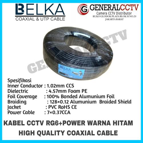 Jual KABEL CCTV RG6+POWER 100 METER COAXIAL KABEL HIGH QUALITY - 100 ...